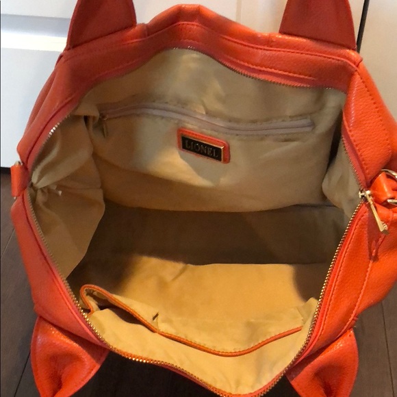 Lionel | Bags | Deep Orange Vegan Leather Studded Bag | Poshmark